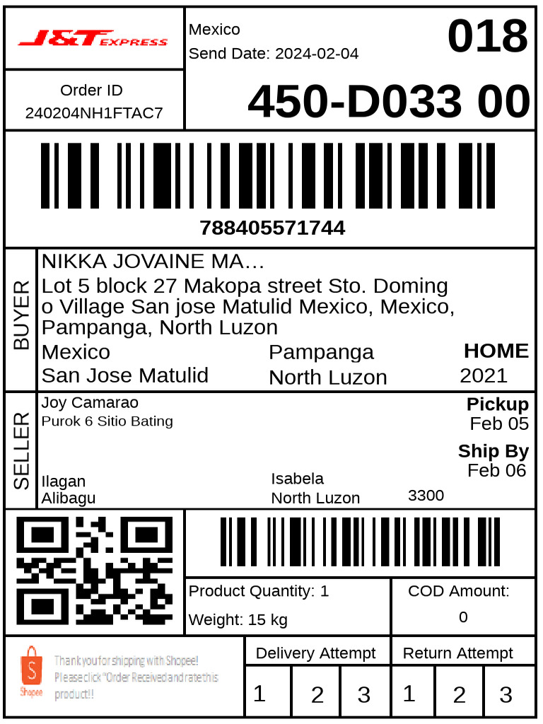 Air Waybill and Delivery Details | PDF