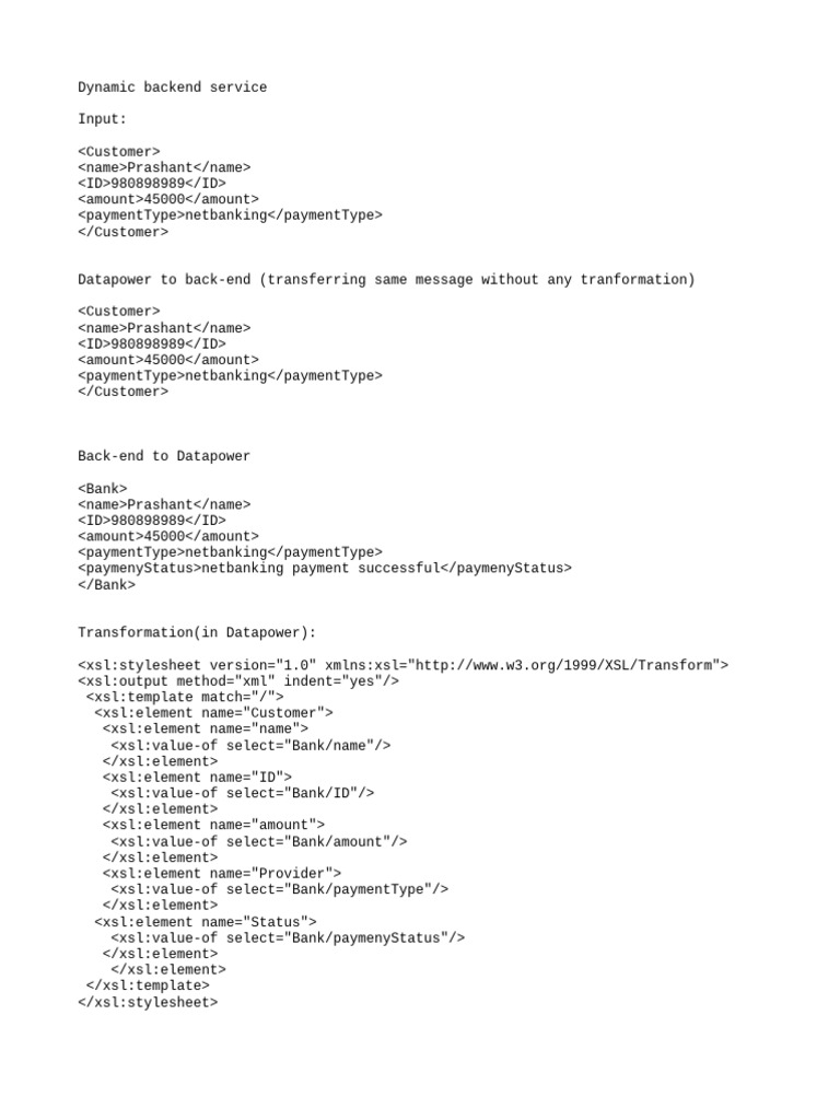 Dynamic Backend Scenario | PDF