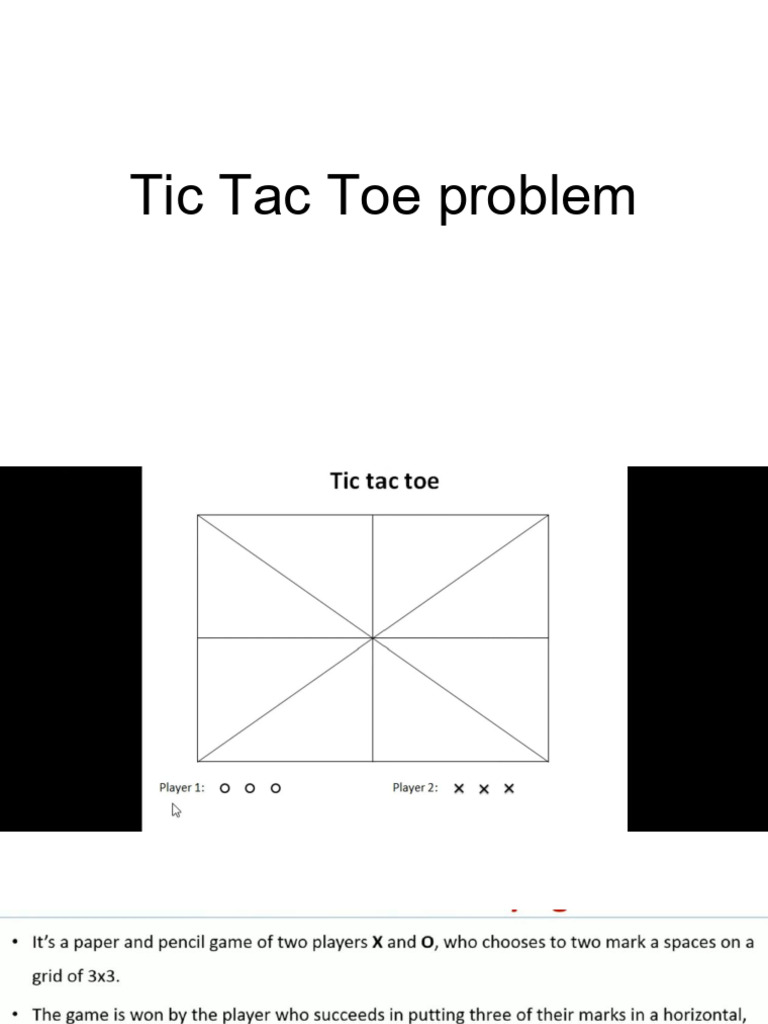 Tic Tac Toe Problem | PDF