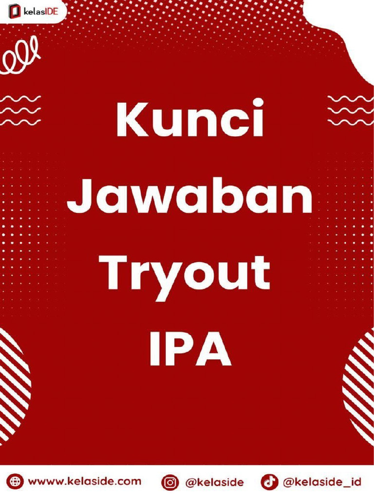 Kunci Jawaban Tryout Ipa-2 | PDF