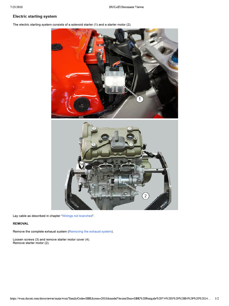 Electric Starting System | PDF