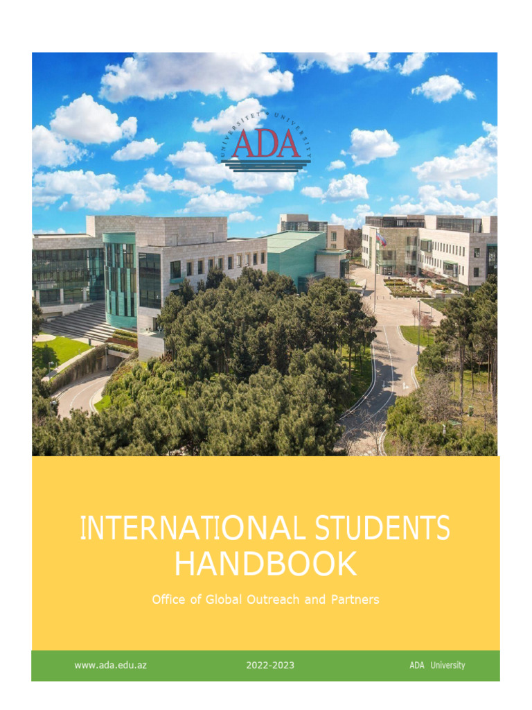 Handbook of ADA University | PDF | Travel Visa | Azerbaijan