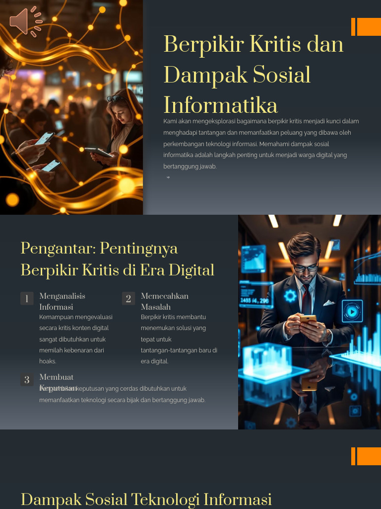 Berpikir Kritis Dan Dampak Sosial Informatika | PDF