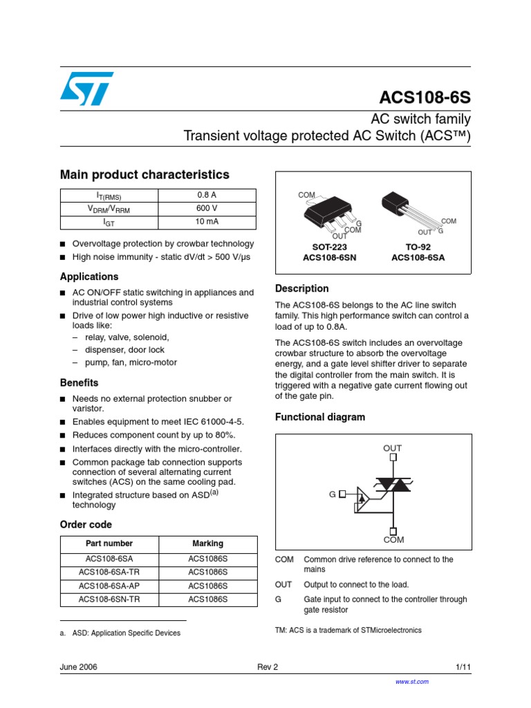 Acs 108 | PDF | Alternating Current | Implied Warranty