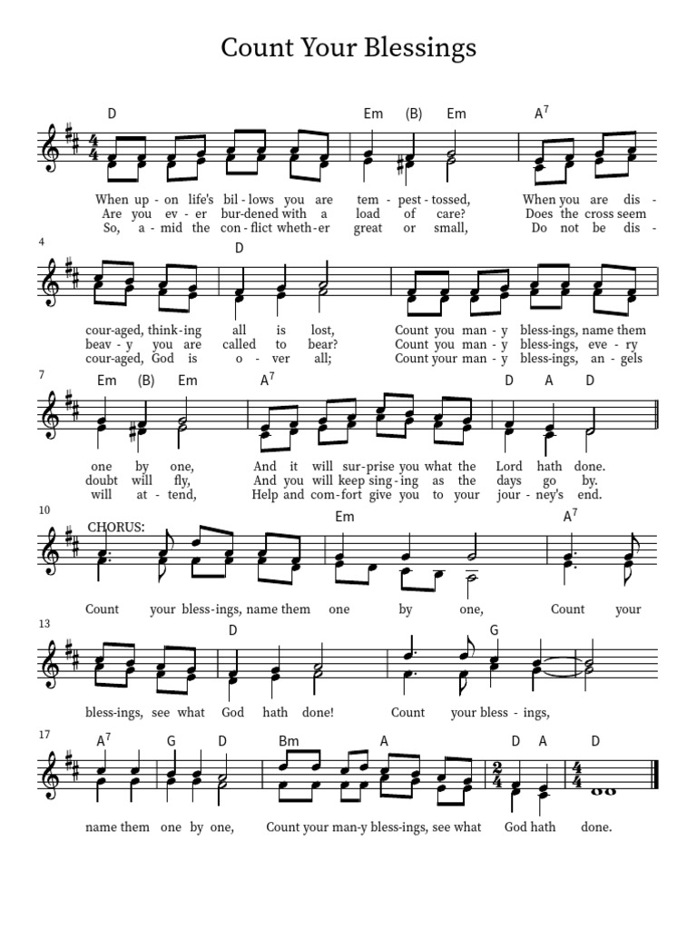 Count Your Blessings | PDF