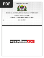 Remedial Mid Exam 2016 +++ | PDF | Geography | Contour Line