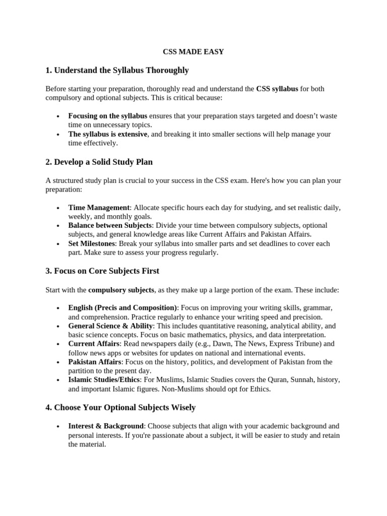 CSS MADE EASY | PDF | Knowledge | Essays