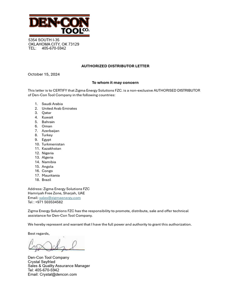 Zigma Letter 10 15 24 | PDF