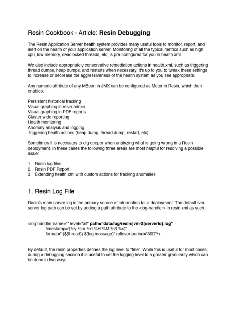 Resin_Debugging_CB | PDF | Debugging | Thread (Computing)