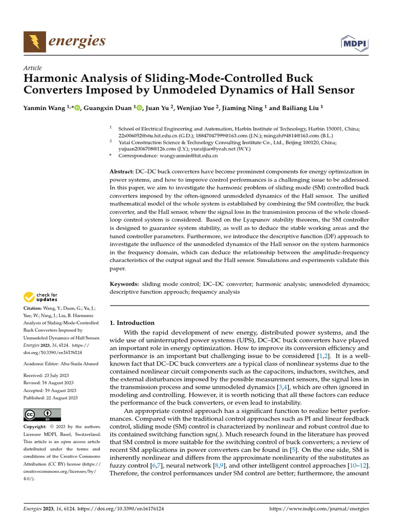 Harmonic Analysis of Sliding-Mode-Controlled Buck | PDF | Control ...