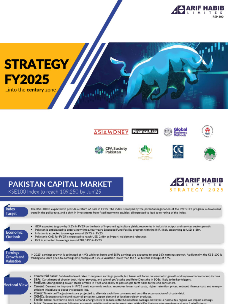 AHL Pakistan Strategy FY2025 | PDF | Government Budget Balance | Inflation