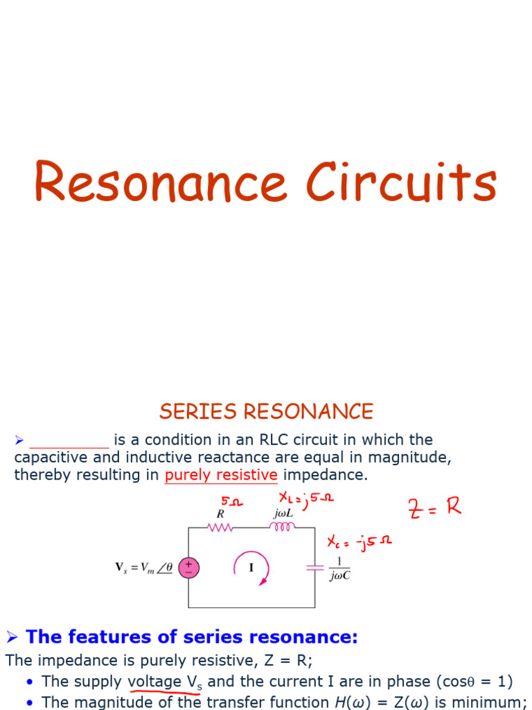 Resonance Ee2a Pdf Resonance Electrical Impedance