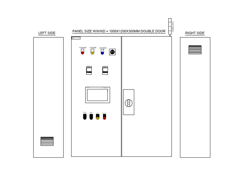 Panel Size WXHXD 1000X1200X300Mm Double Door Left Side Right Side | PDF