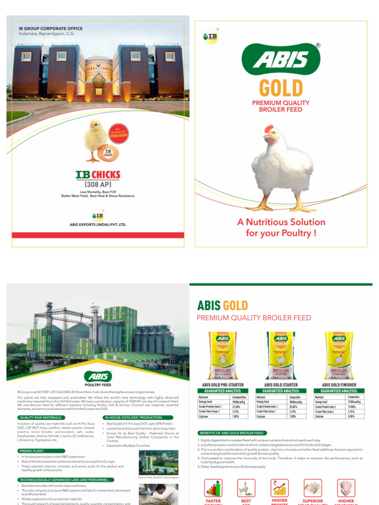 ABIS Poultry Feed Brochure | PDF