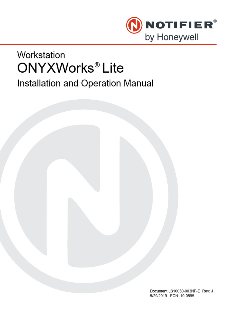 ONYXWorks Lite Installation - LS10050-003NF-E - J | PDF | Window ...