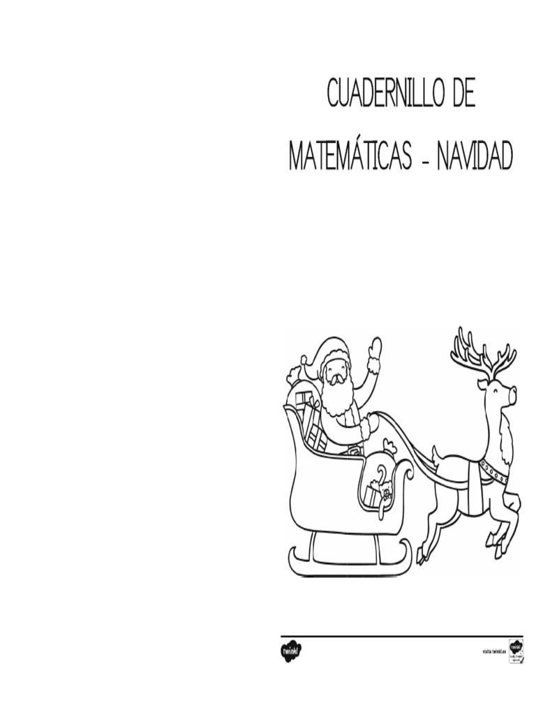Matematicas de Navidad Cuadernillo | PDF