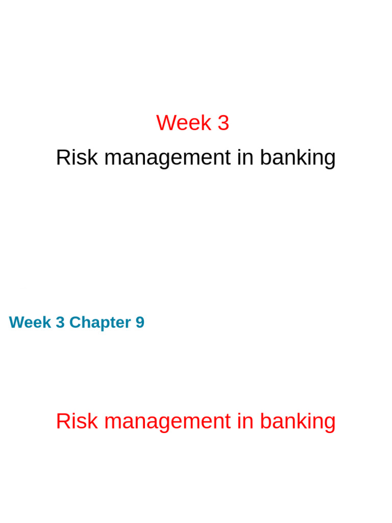 Week 3 Lecture Slides | PDF | Banks | Interest Week 3 Lecture Slides | PDF | Banks | Interest