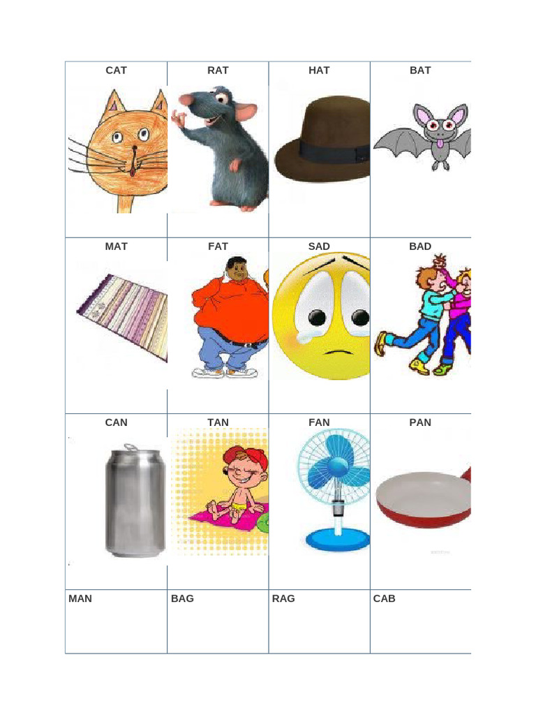 Cat Rat Hat Bat | PDF