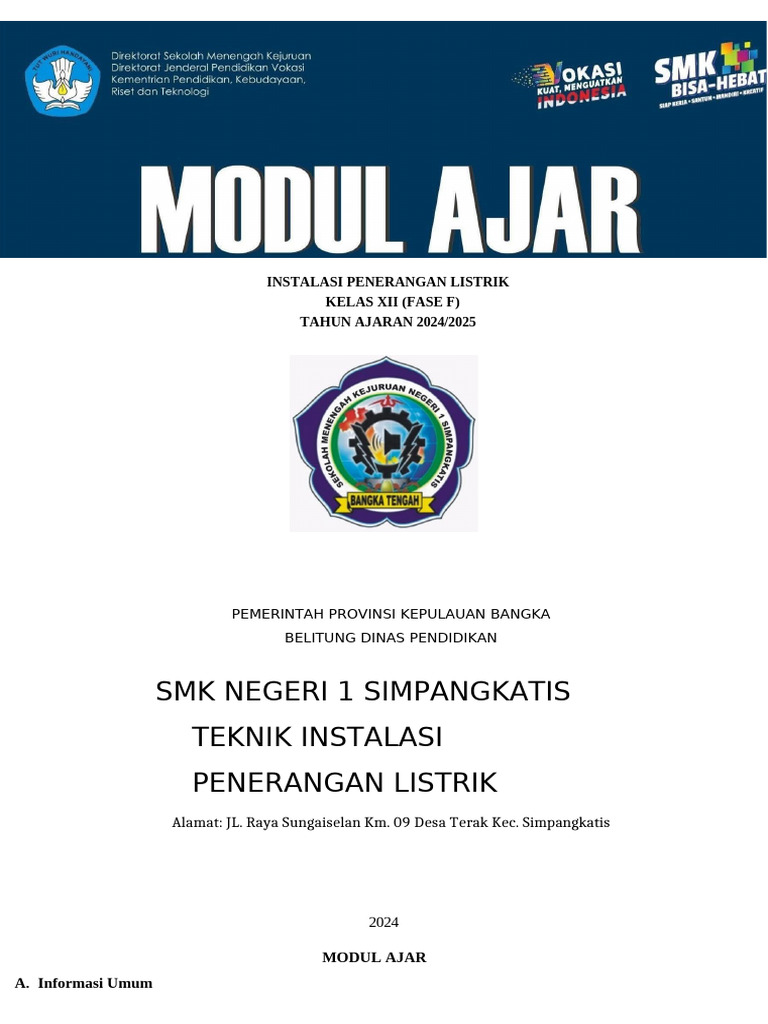 Modul Instalasi Penerangan 3 Fasa | PDF Modul Instalasi Penerangan 3 Fasa | PDF
