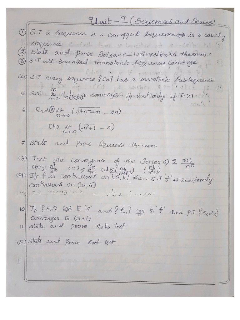 3rd Sem Imp Questions Maths | PDF