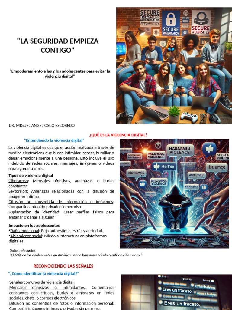 La Seguridad Empieza Contigo Empoderamiento A Las y Los Adolescentes ...