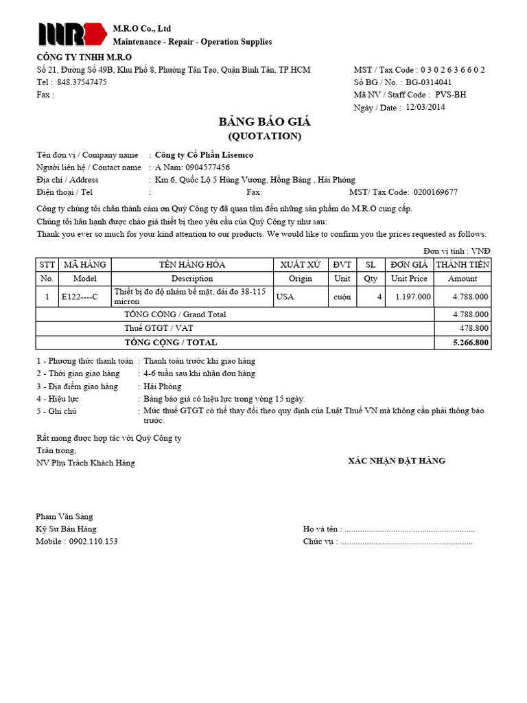 BG 0314041 Lisemco | PDF