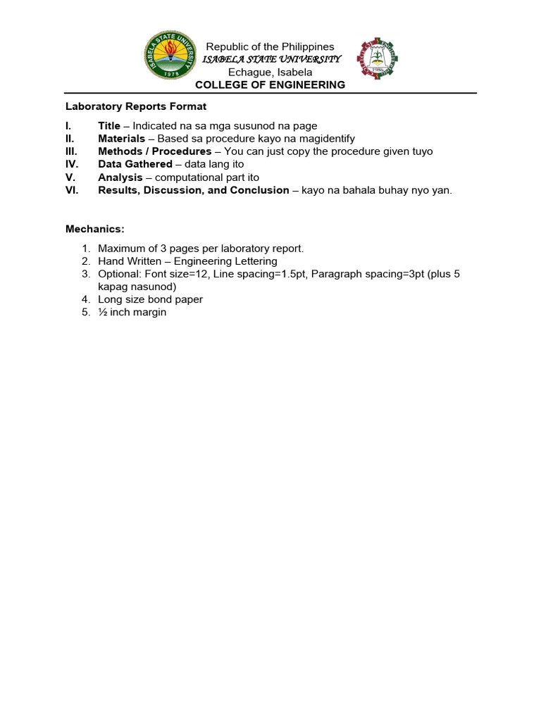Engineering Lab Report Guide | PDF | Soil | Horticulture
