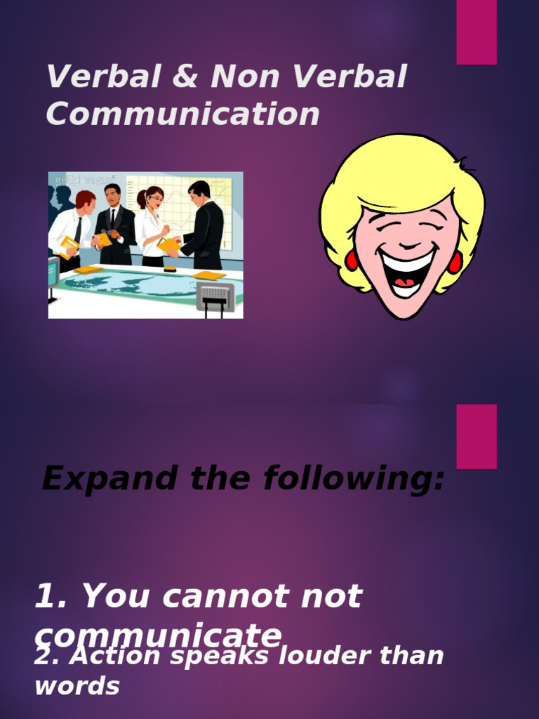 Verbal Non Verbal Comm | PDF | Nonverbal Communication | Communication