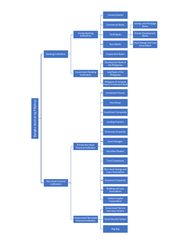 Philippine Financial System | PDF | Savings And Loan Association | Banks