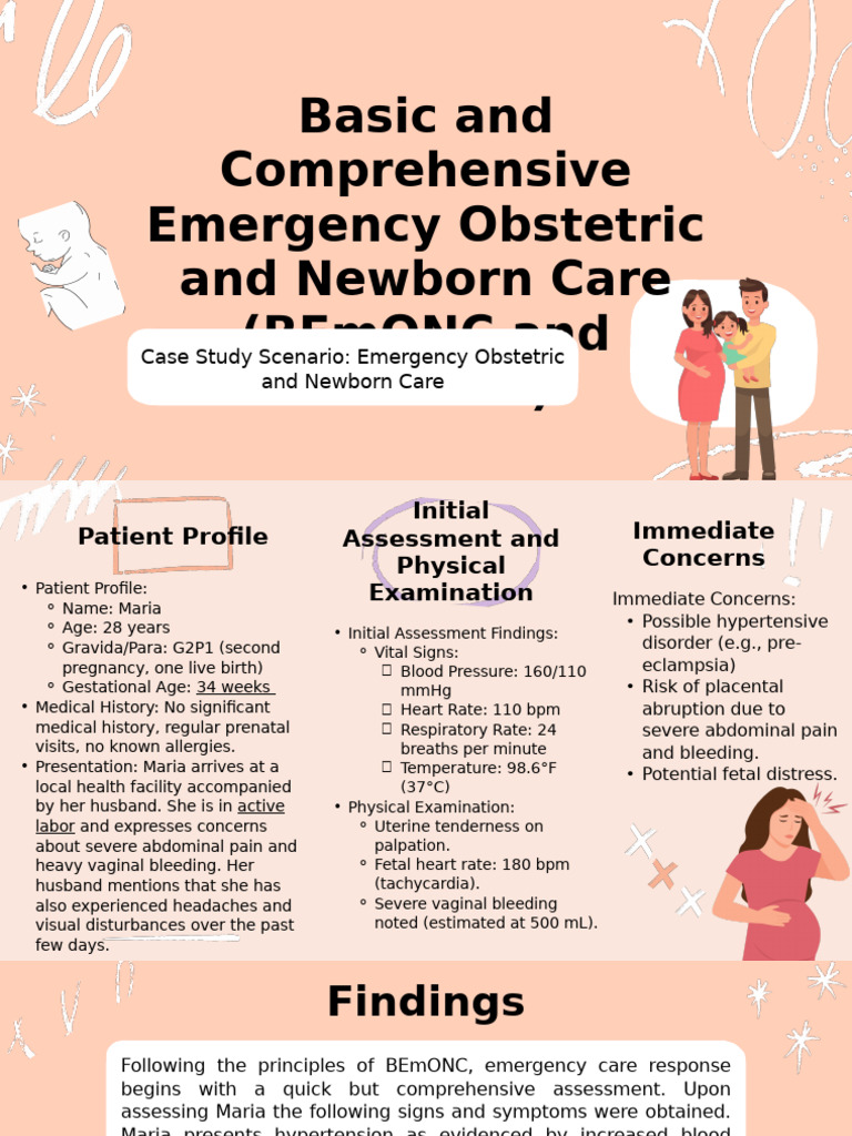 BeMONC CeMONC Scenario | PDF | Childbirth | Pregnancy