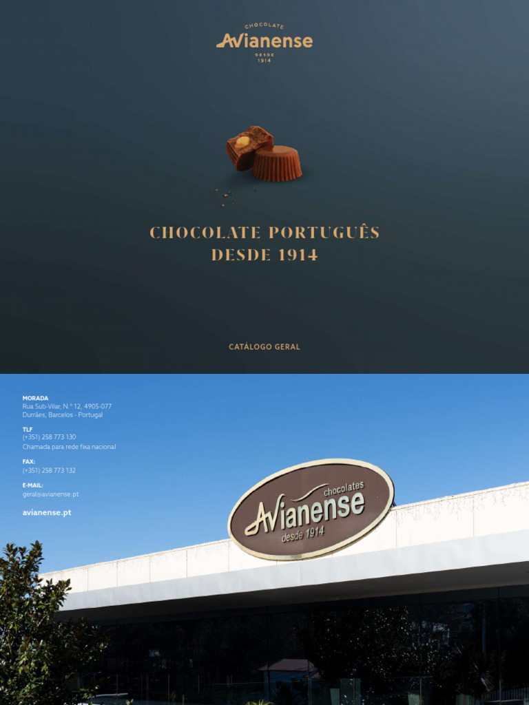 Catálogo de Chocolates Avianense | PDF | Chocolate | Lisboa