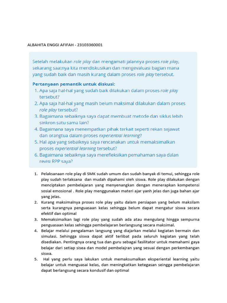 Pse Topik 3 Elaborasi Pemahaman | PDF
