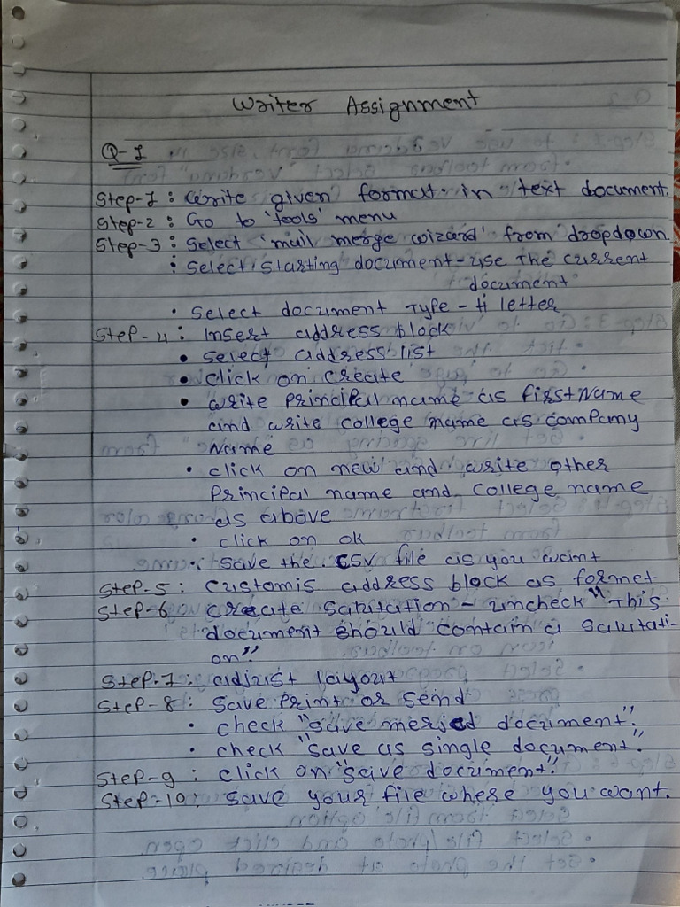 Oa-P Assignment Writer, Calc, Impress | PDF