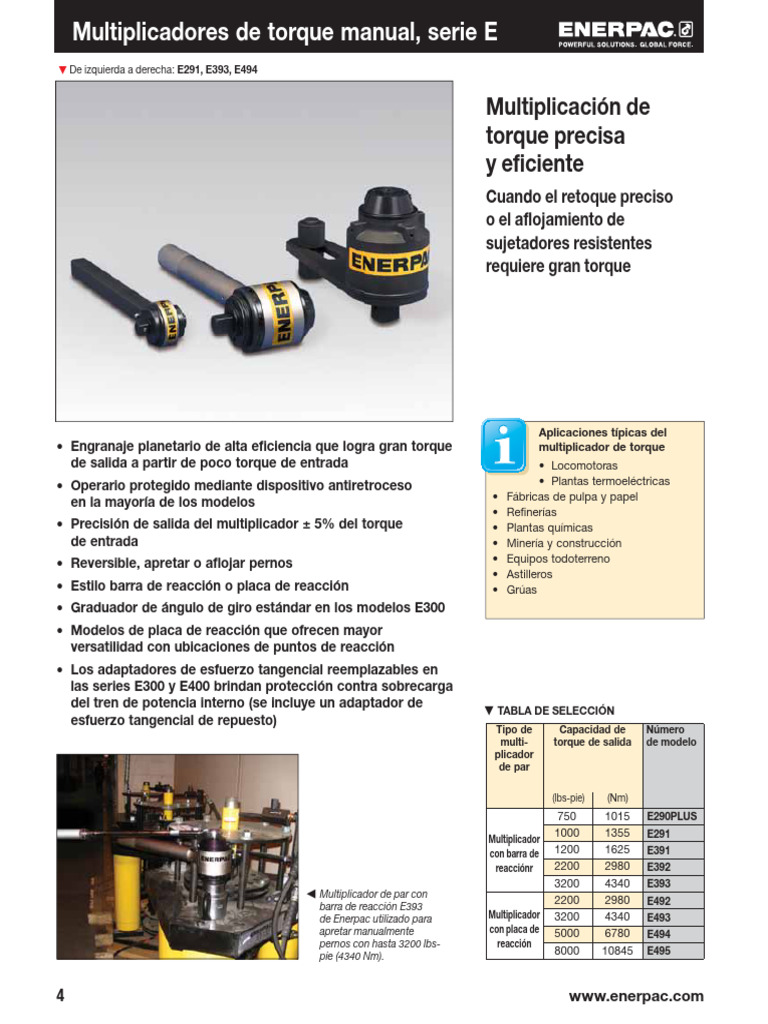 Multiplicadores de Torque Manual | PDF | Rotación | Esfuerzo de torsión