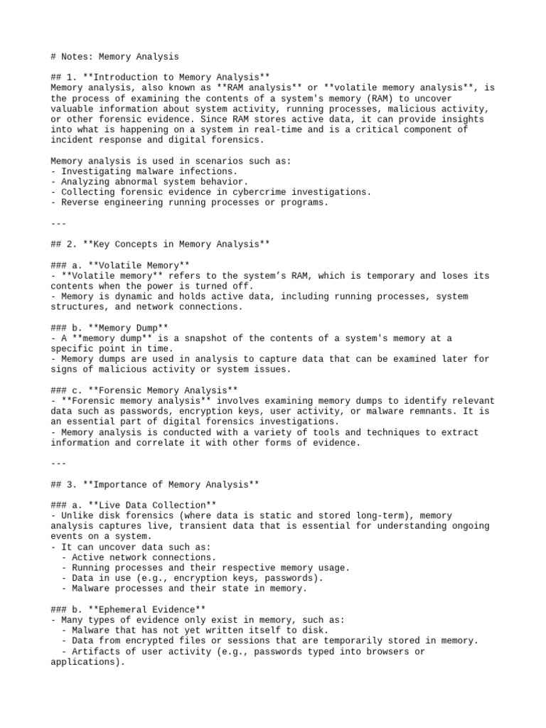 CourseWork2 CST3510 Memory Analysis Notes | PDF | Malware | Computer ... CourseWork2 CST3510 Memory Analysis Notes | PDF | Malware | Computer ...