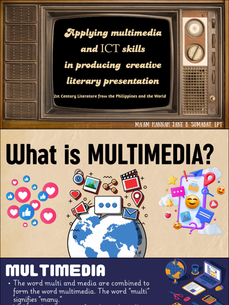 Multimedia & ICT in Literary Presentation | PDF | Multimedia | Poetry