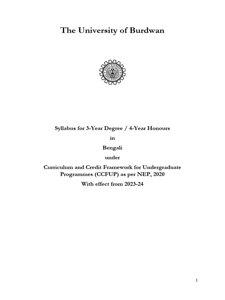 Syllabus BABENG NEP2023-2024 | PDF