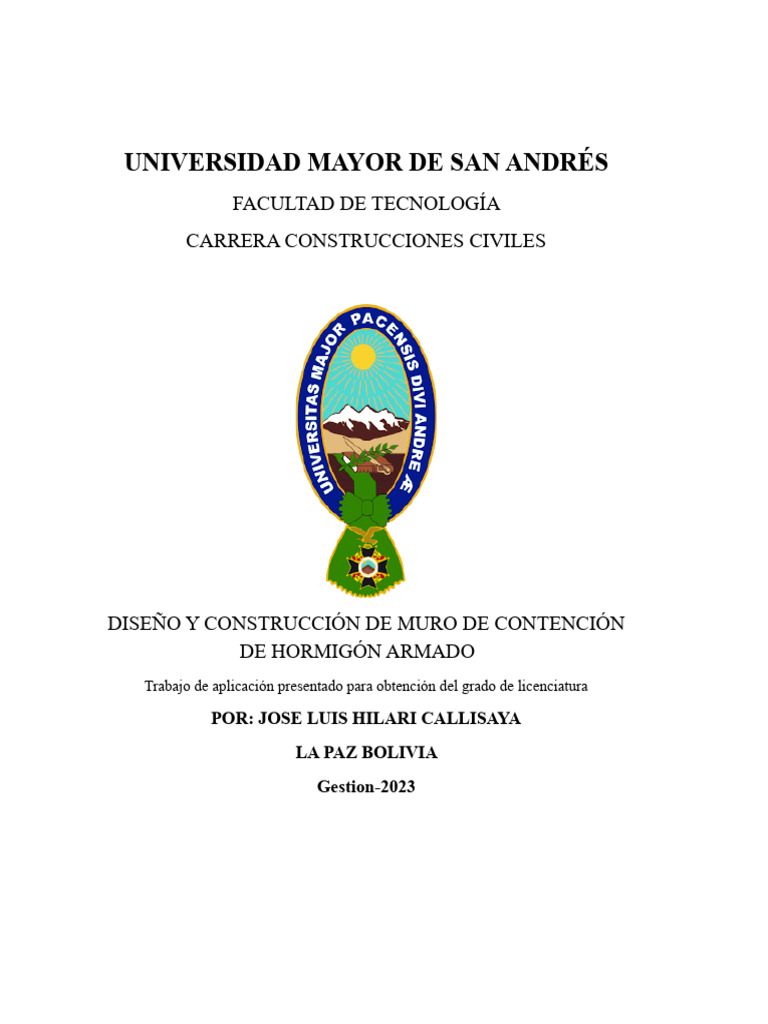 2024 UNIVERSIDAD MAYOR DE SAN ANDRES Trabajo de Aplicacion | PDF ...