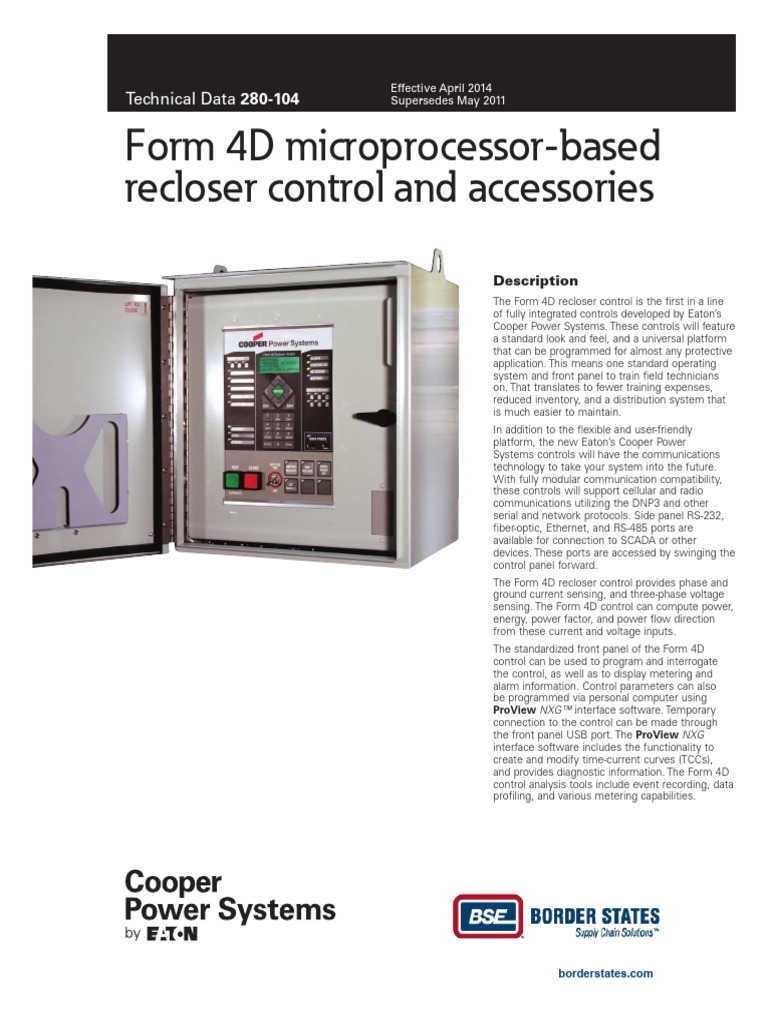 Dokumen - Tips - 280 104 Form 4d Microprocessor Based Recloser Control Panel Forward The Form ...