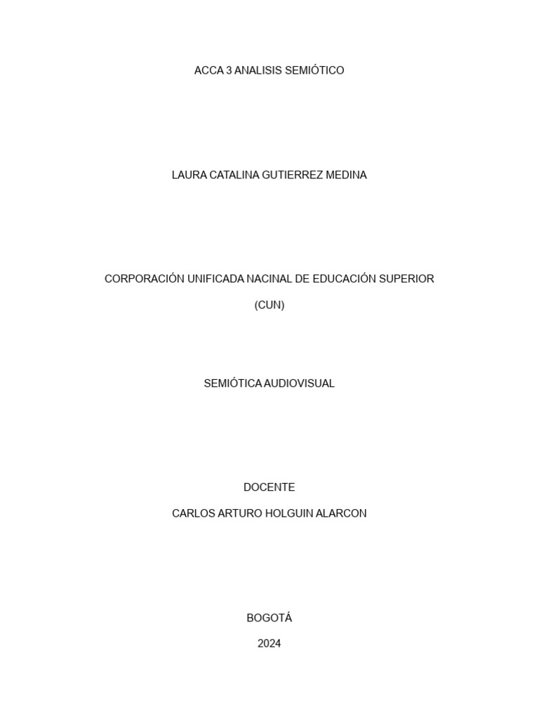 Analisis Semiótico | PDF