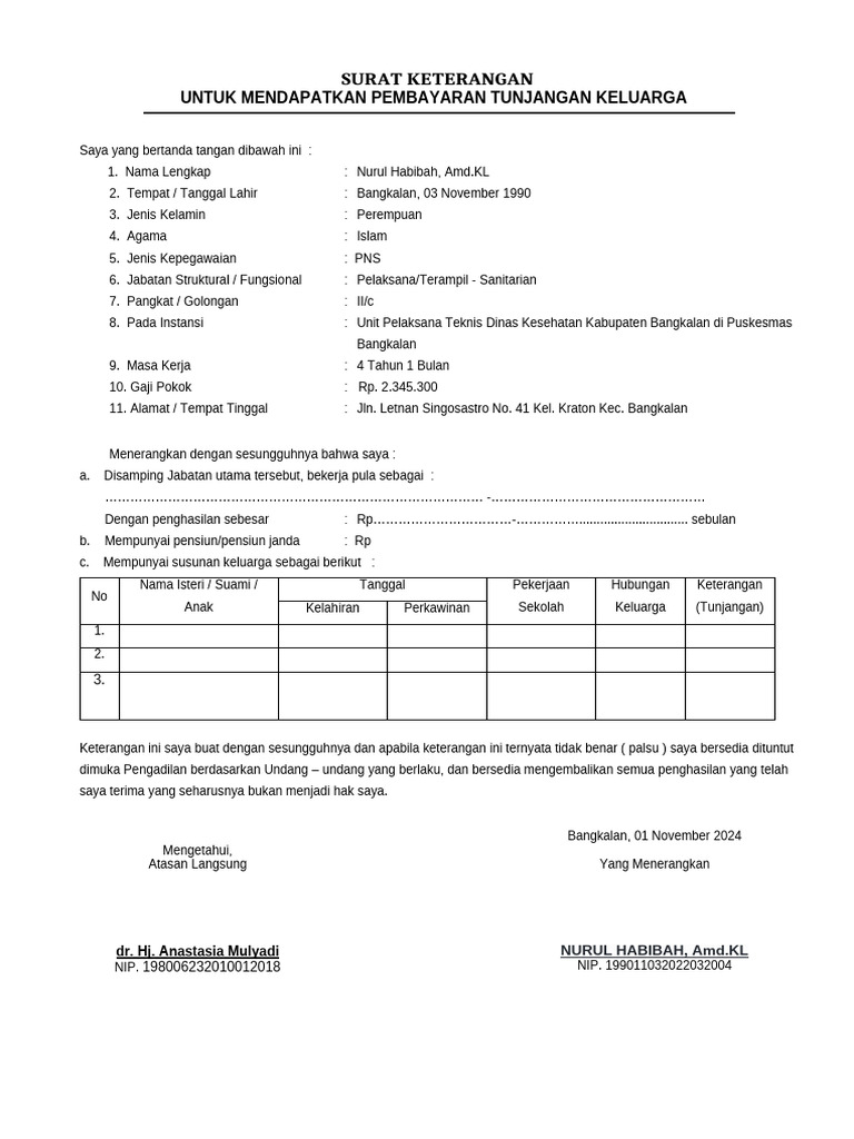 Form Model C (Kp4) Bebeb | PDF