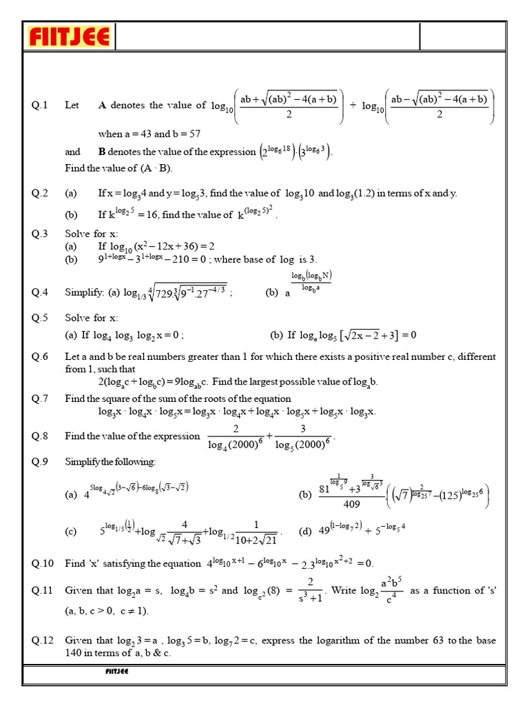 CPP Logarithm | PDF | Logarithm | Arithmetic