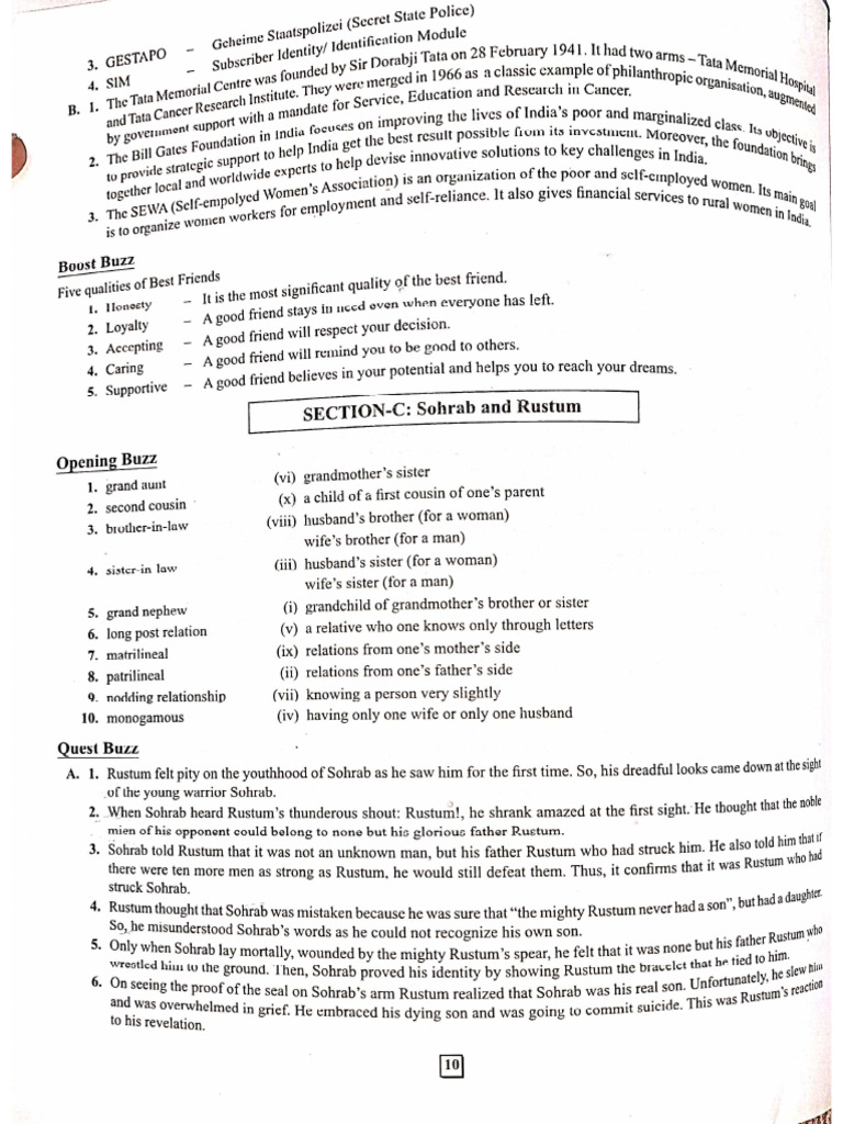 Sohrab and Rustum | PDF