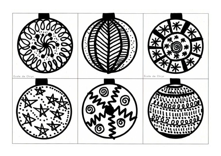 BOULES DE NOËL 01 École de Chrys | PDF