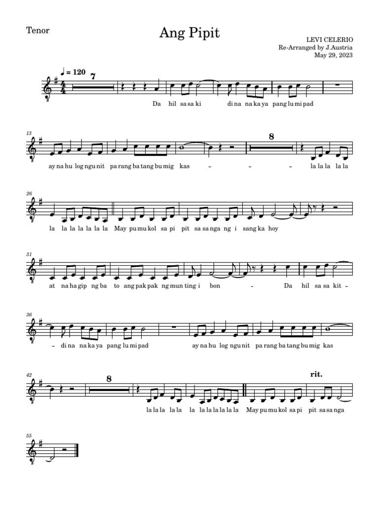 Ang PIPIT-Tenor | PDF