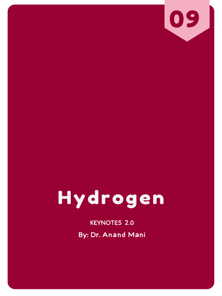 Hydrogen | PDF