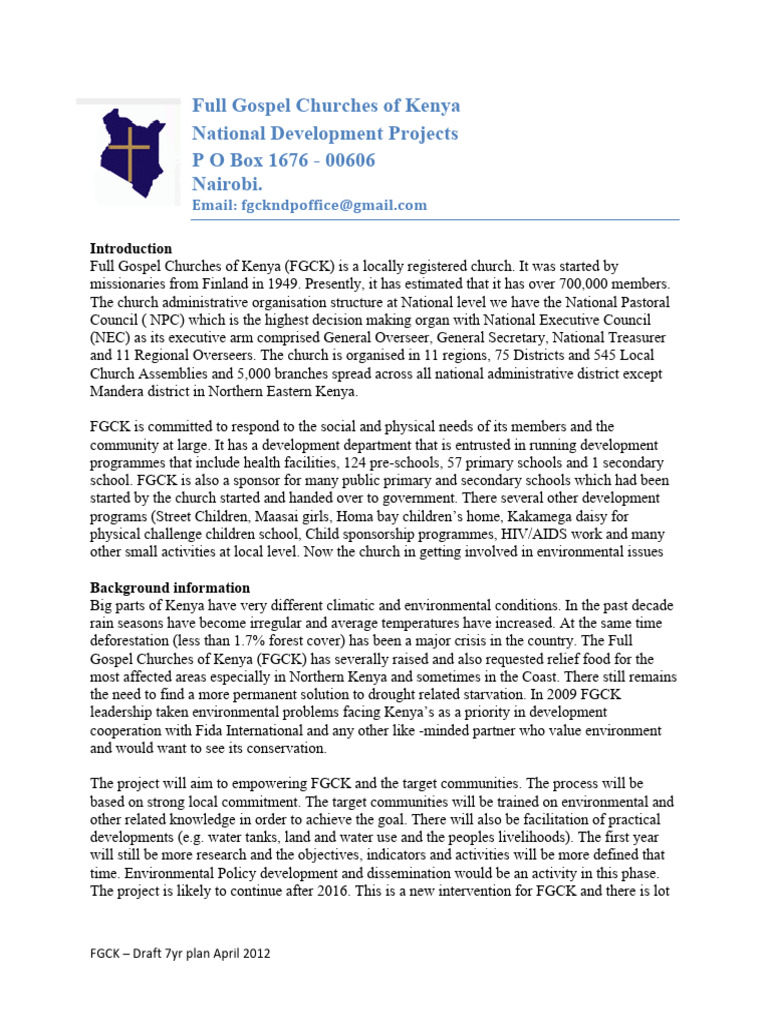 FGCK Environmental Stewardship Initiative | PDF | Empowerment | Kenya