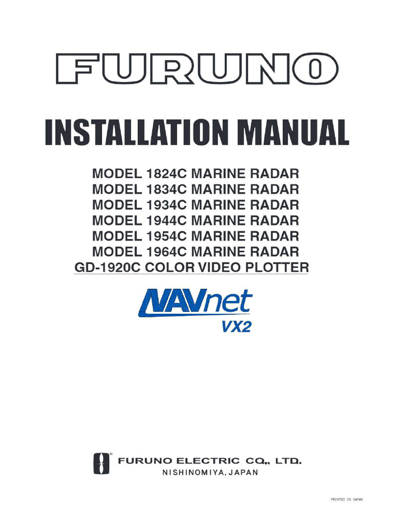 Foruno NavNet Manual Instalacion | PDF