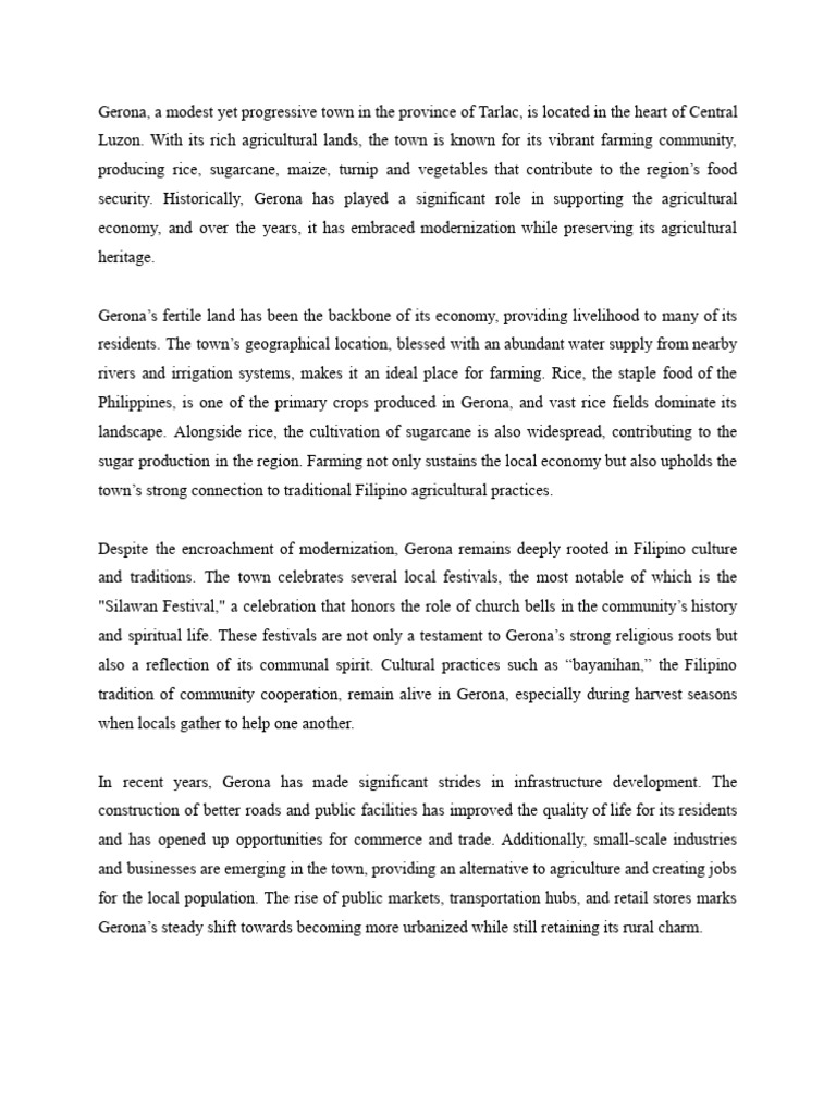 Essay | PDF | Agriculture | Rice