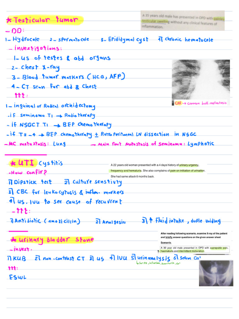 1 Osce Urology | PDF | Urinary Tract Infection | Medical Specialties